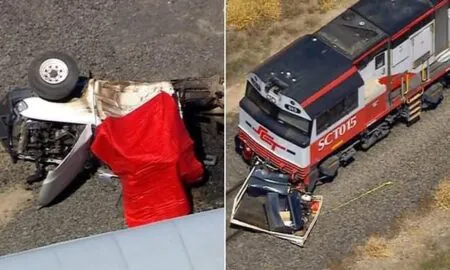 Two Dead in Devastating Train Crash as Car Split in Two in Victoria ...